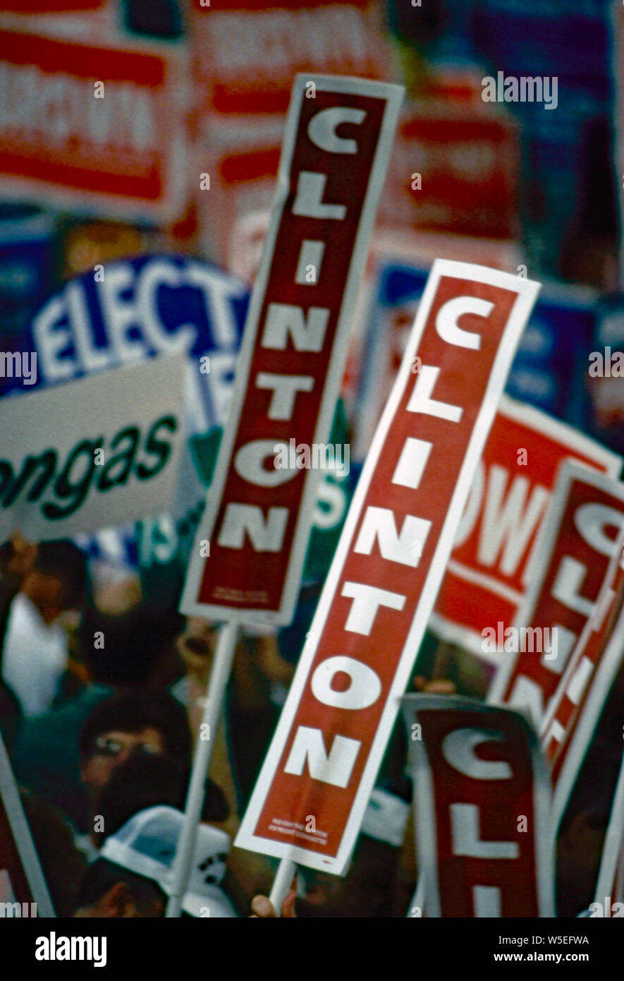 New York, NY., USA, July, 134, 1992 Delegates to the Democratic ...