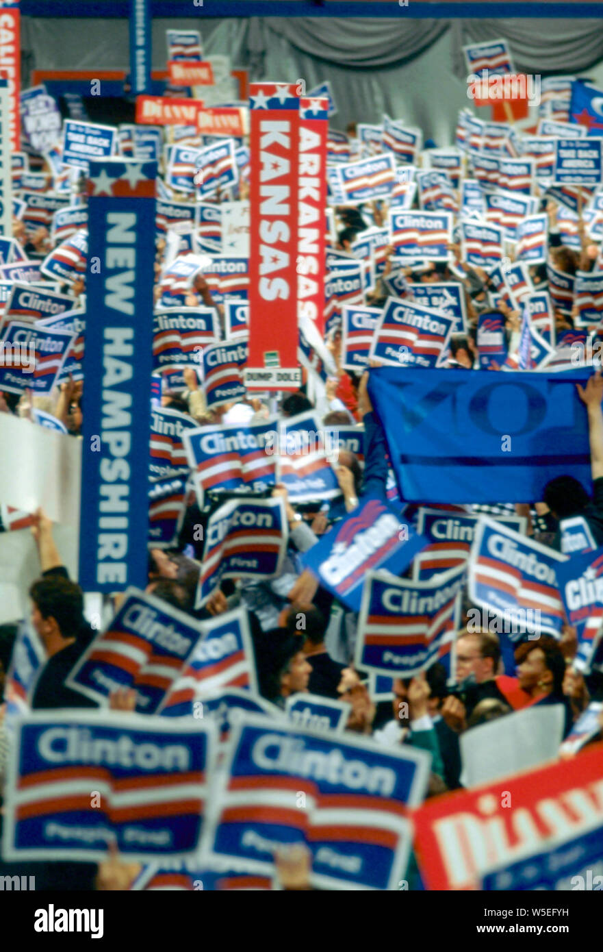 New York, NY., USA, July, 134, 1992 Delegates to the Democratic ...