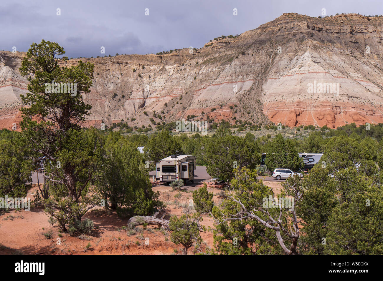 Basin Campground, Kodachrome Basin State Park, Cannonville, Utah Stock ...