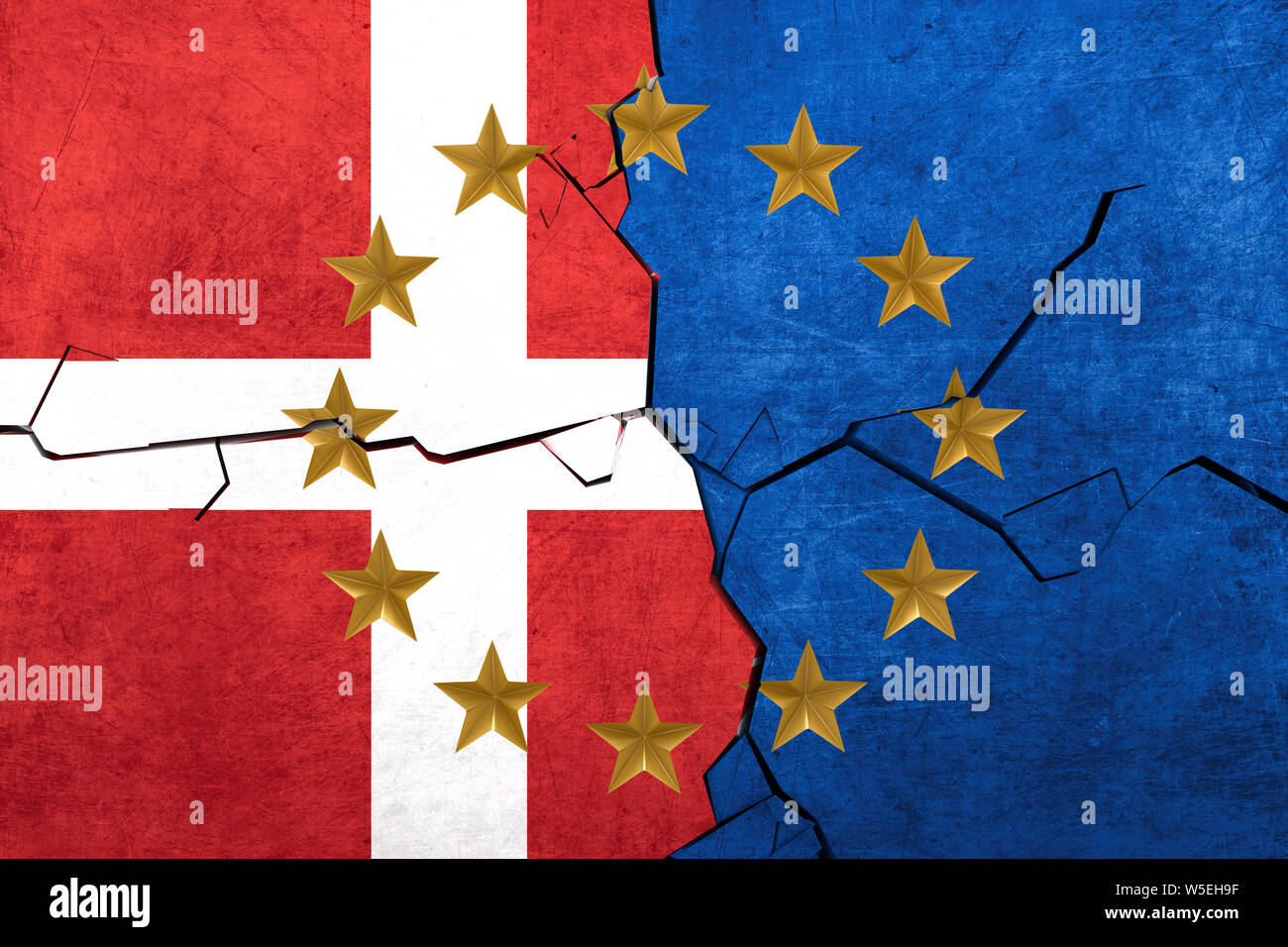 Denmark european union flag hi-res stock photography and images - Alamy