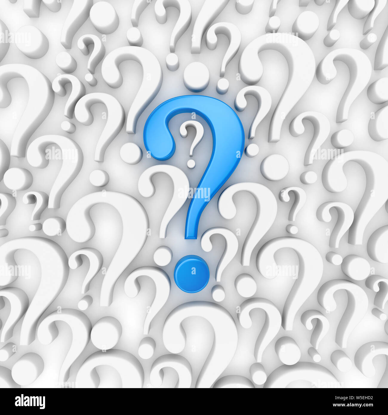 Question mark background - 3d render Stock Photo - Alamy