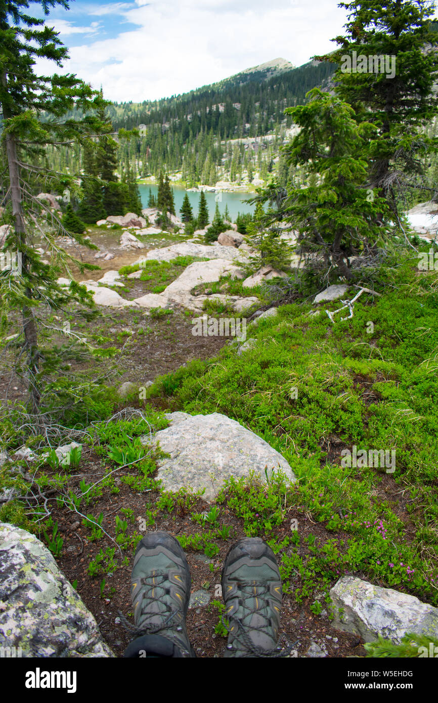 Colorado hiking feet hi-res stock photography and images - Alamy