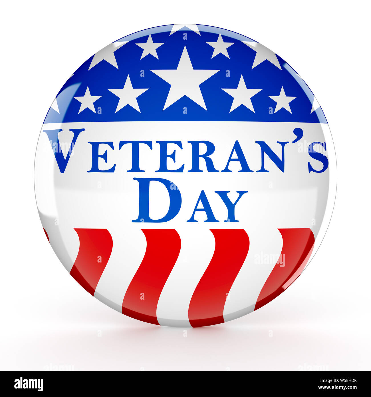 Veteran's day button Stock Photo - Alamy