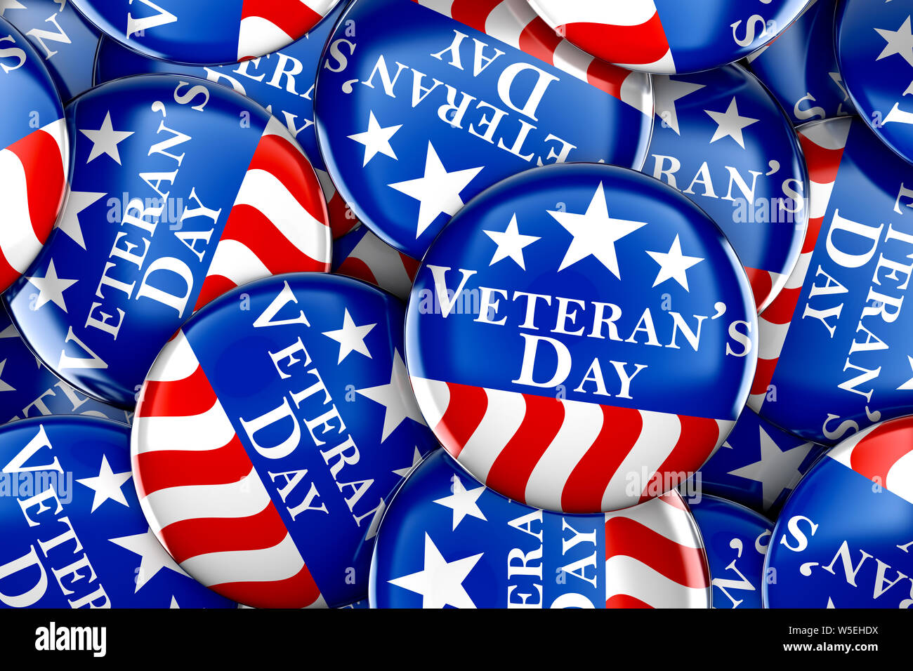Veteran's day button background Stock Photo - Alamy