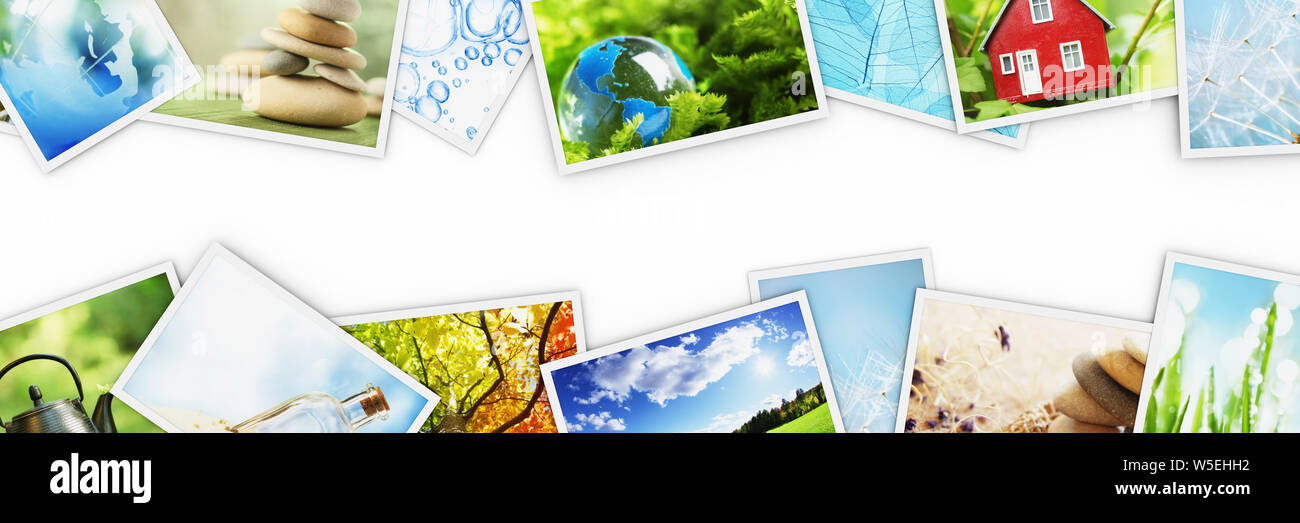 Stacks of colorful photos Stock Photo - Alamy