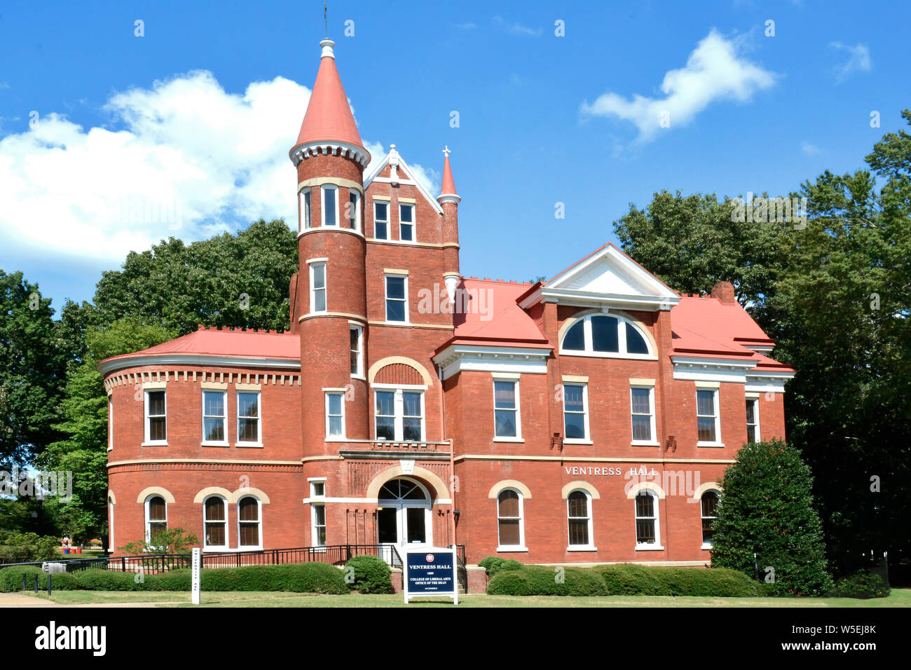 The historic Ventures Hall building is of Victorian Romanesque design ...