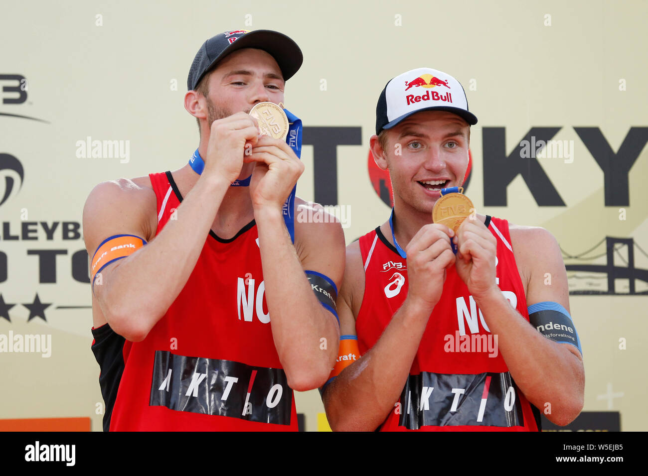 Tokyo, Japan. 28th July, 2019. Anders Berntsen Mol & Christian Sandlie ...