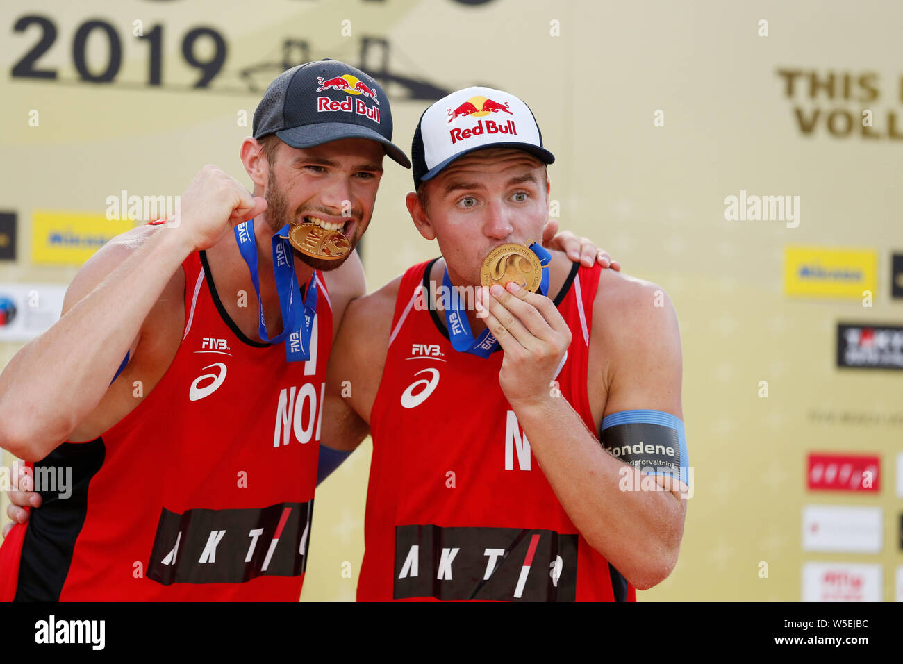 Tokyo, Japan. 28th July, 2019. Anders Berntsen Mol & Christian Sandlie ...