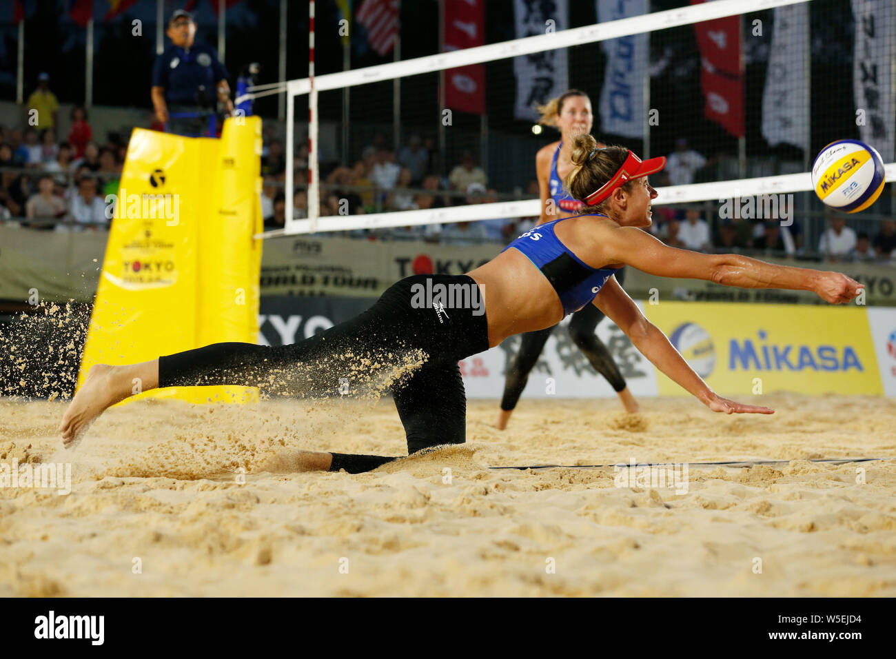 Tokyo, Japan. 28th July, 2019. April Ross & Alexandra Klineman (USA ...