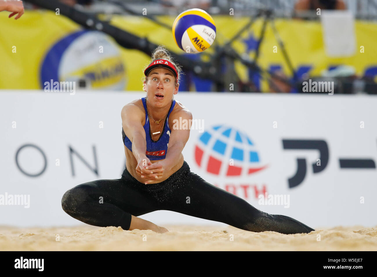 Tokyo, Japan. 28th July, 2019. April Ross (USA) Beach Volleyball : FIVB ...