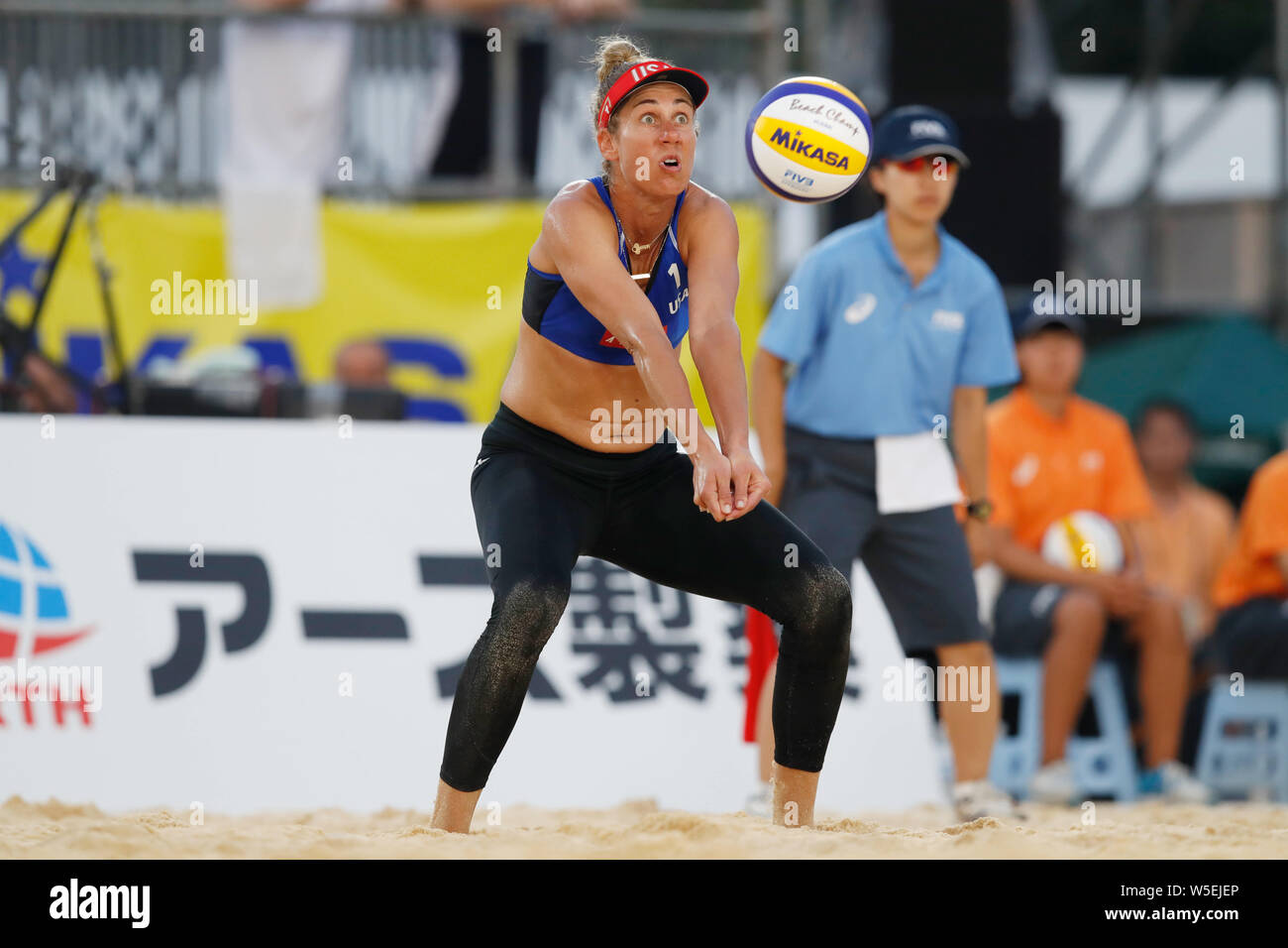Tokyo, Japan. 28th July, 2019. April Ross (USA) Beach Volleyball : FIVB ...