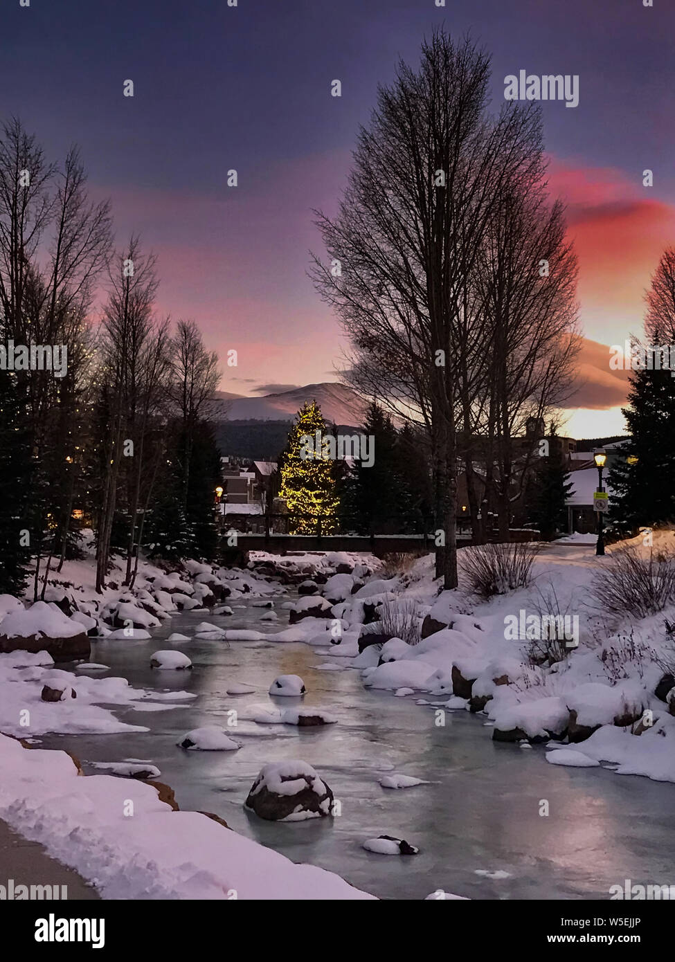 Colorado Ski Town Breckenridge Stock Photo - Alamy