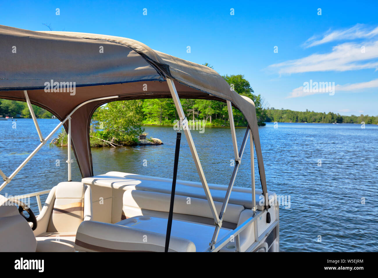 Port Severn, Six Mile Lake Provincial Park in Muskoka, Ontario Stock ...