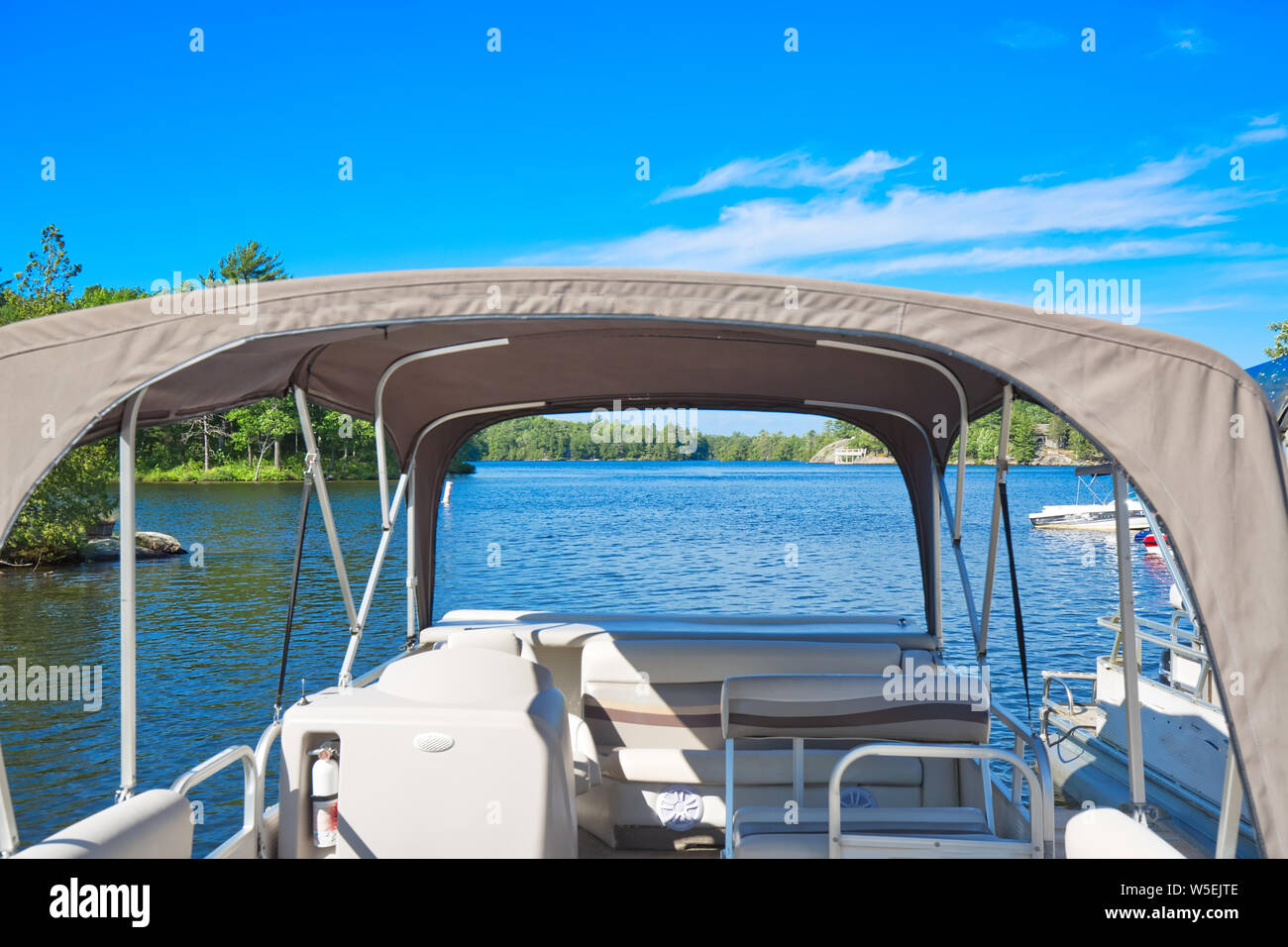 Port Severn, Six Mile Lake Provincial Park in Muskoka, Ontario Stock ...