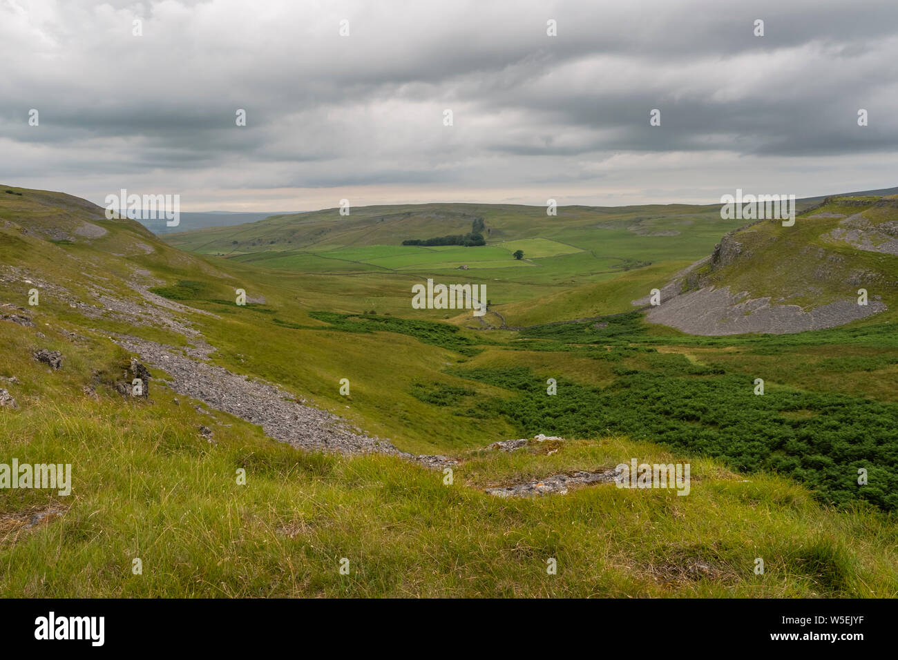 Moughton Scar and Dry Rigg Quarry in Horton in Ribblesdale in the ...