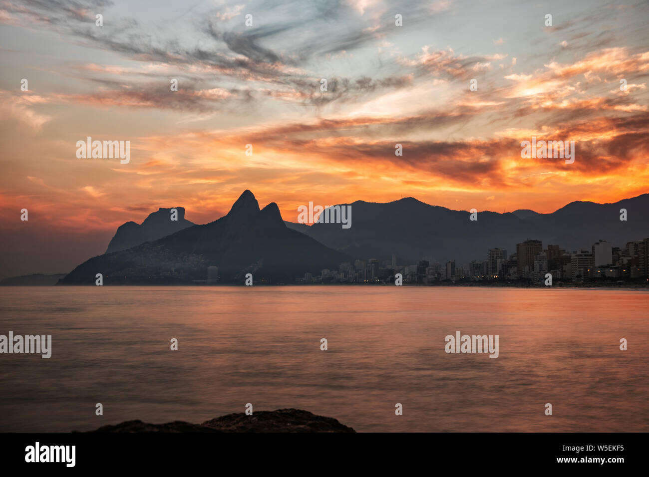 Rio Sunset Arpoador Beach Brazil High Resolution Stock Photography and ...