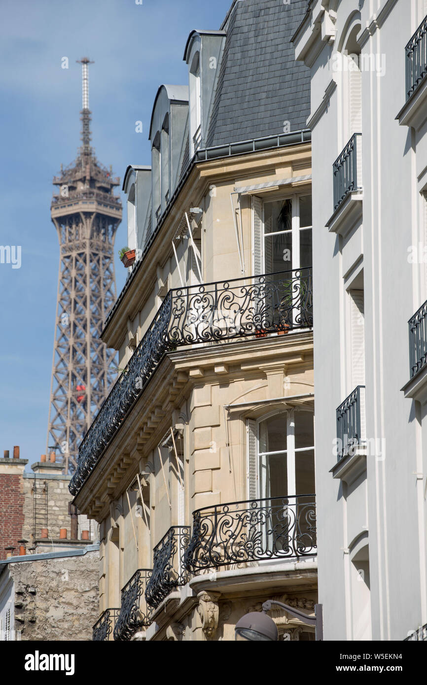Eiffel Tower and buidings, Paris, France Stock Photo - Alamy