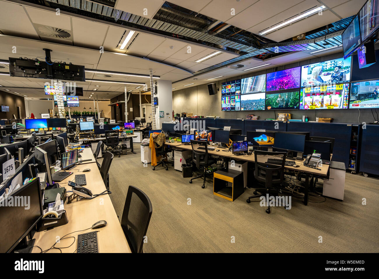 Melbourne, Australia - The ABC Studios news collaboration room Stock ...