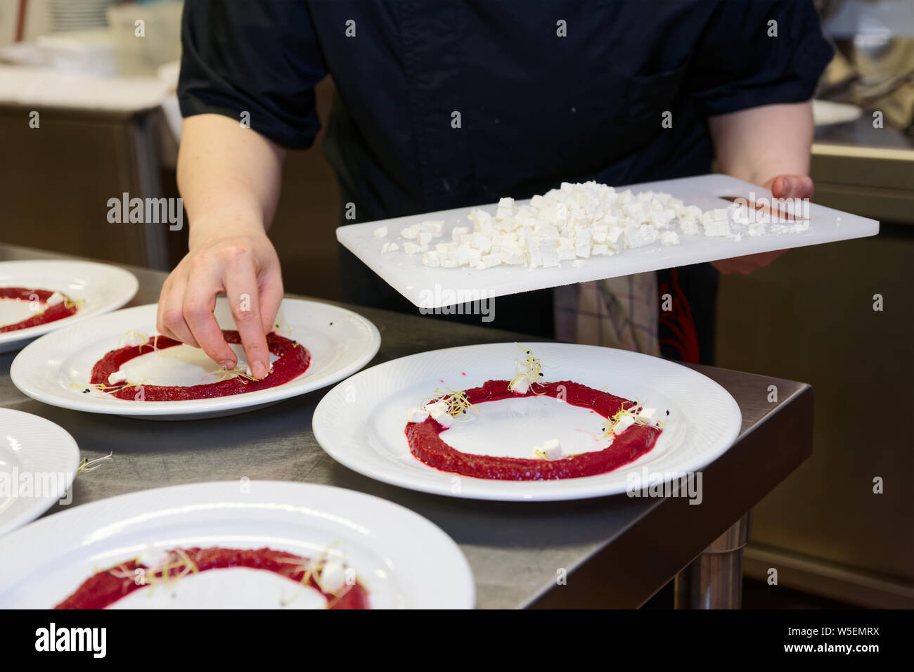 Preparing appetizers hi-res stock photography and images - Alamy