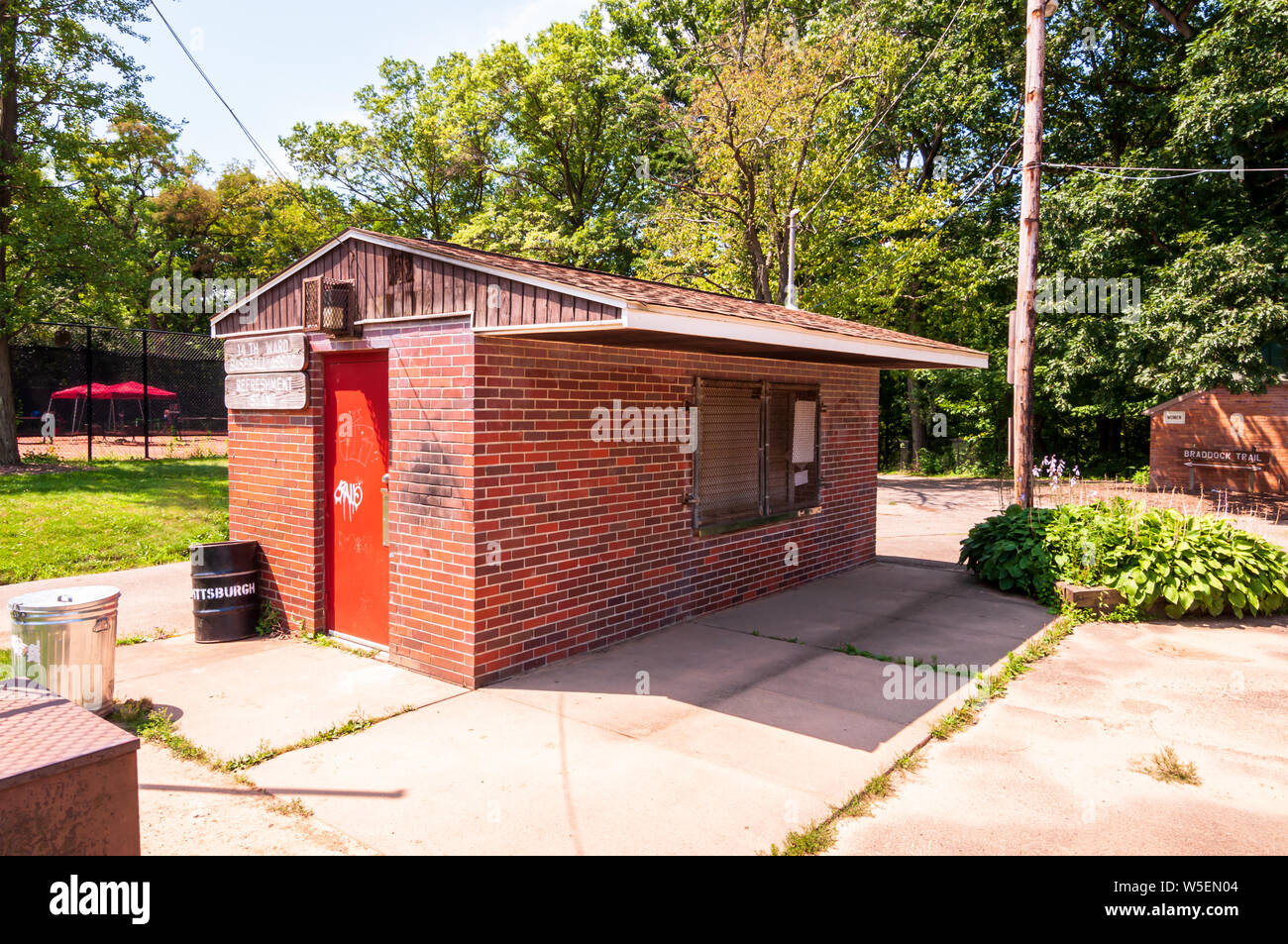 The 14th Ward baseball concession stand in Frick Park in Pittsburgh ...