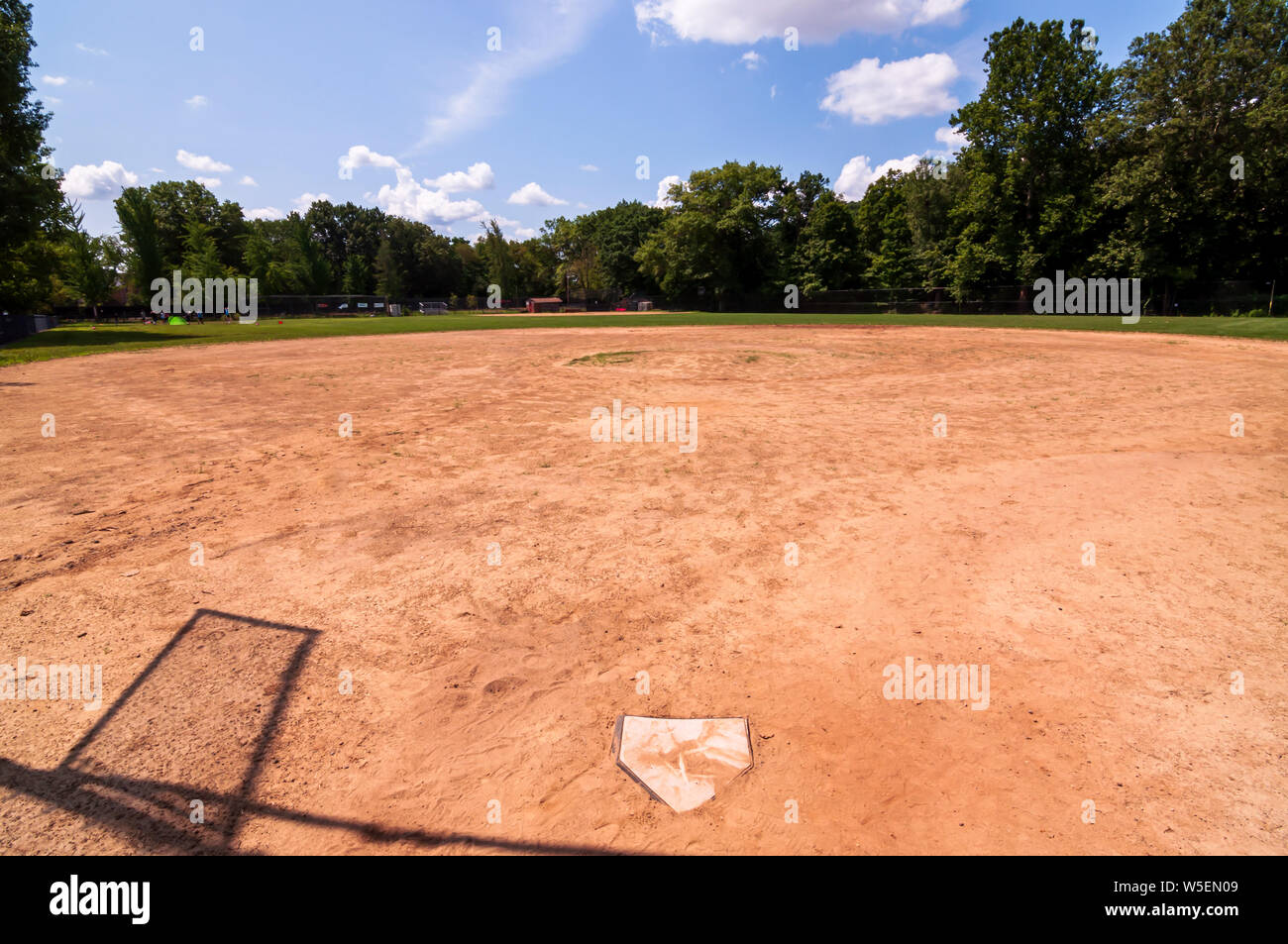 The 14th Ward baseball field in Frick Park in the east end of the city ...