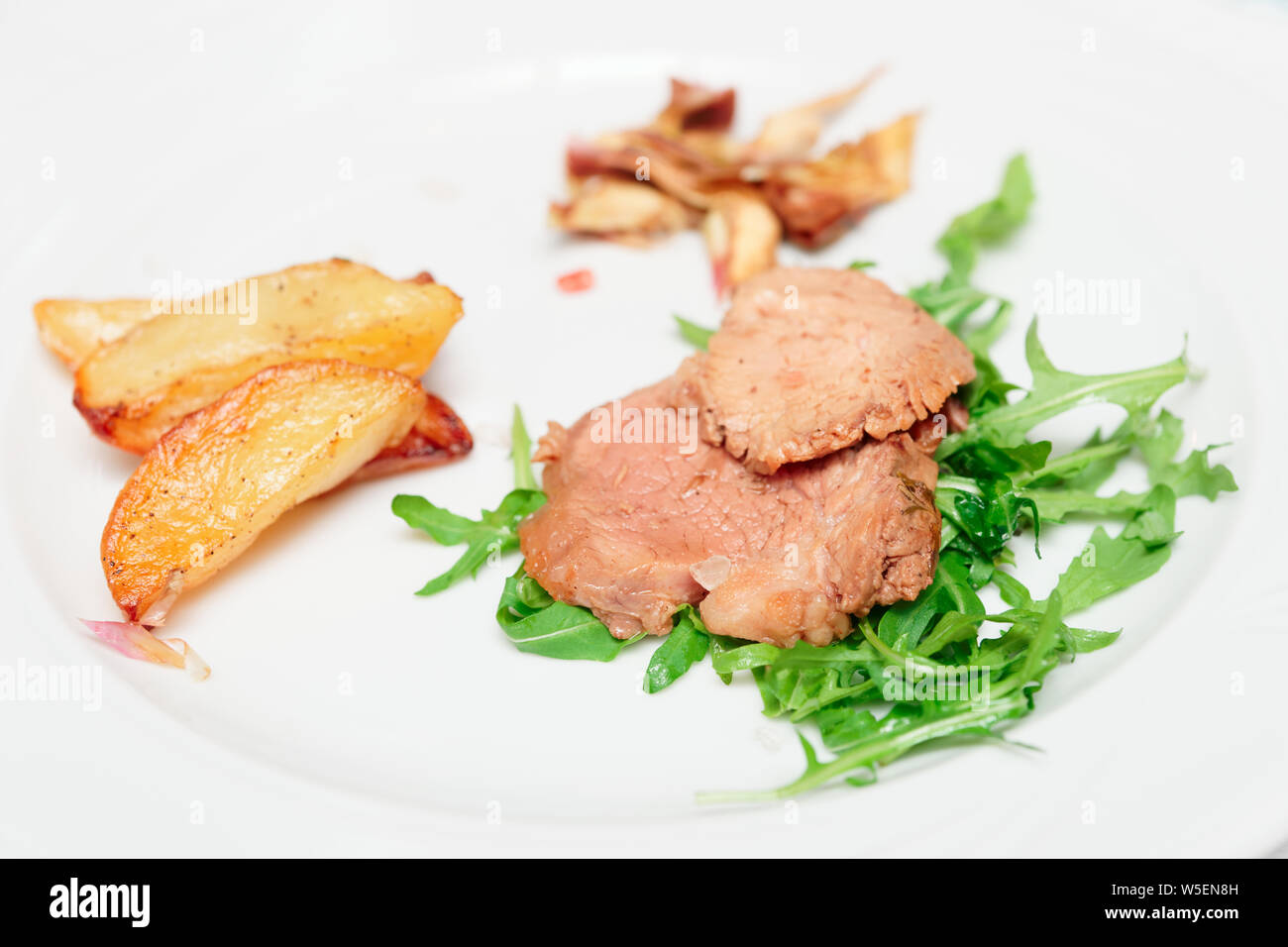 Delicious chianina beef dish, close-up Stock Photo - Alamy