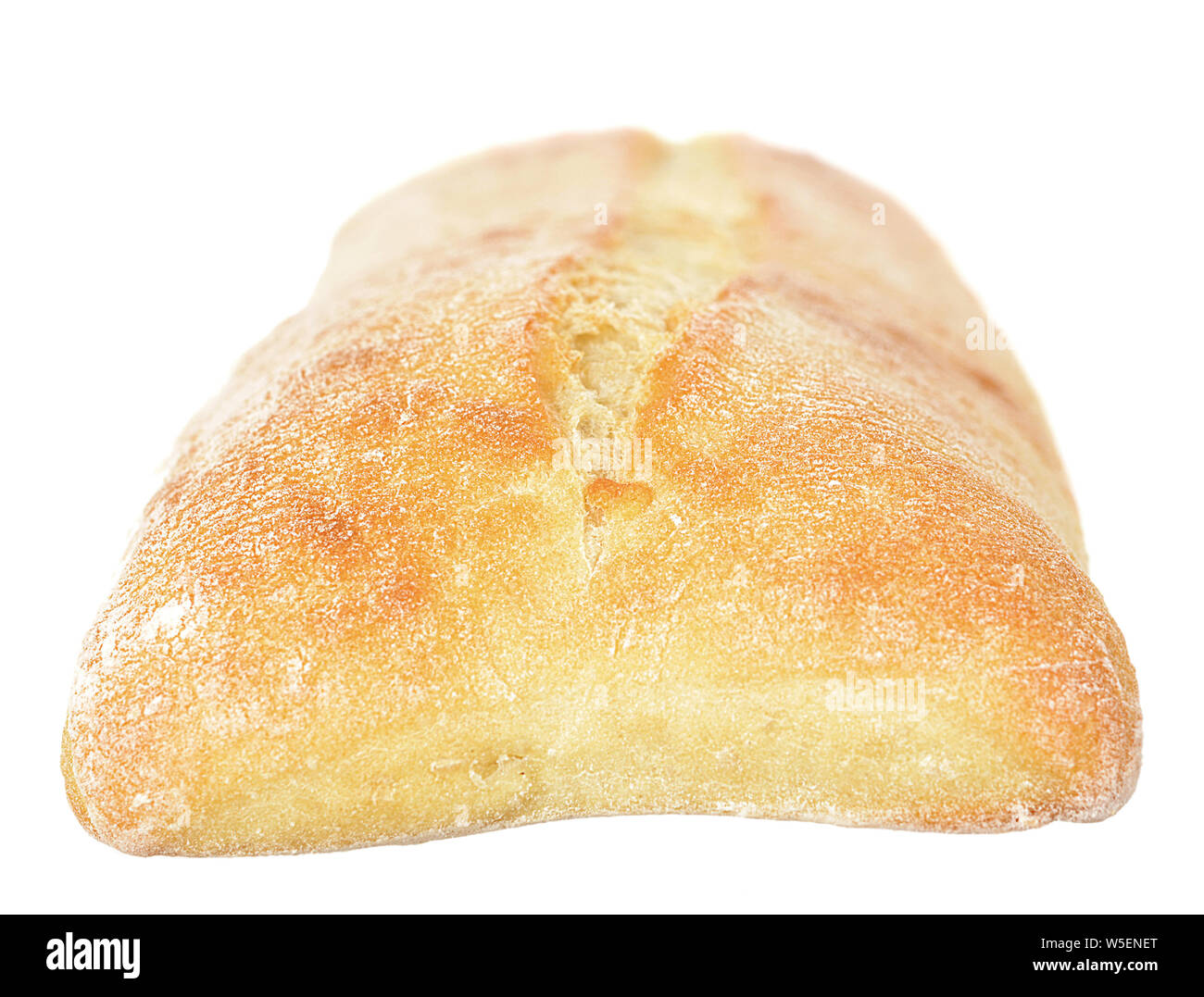 rustic ciabatta bread isolated on white background Stock Photo - Alamy