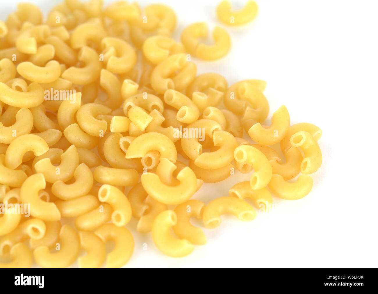 a group of Italian pasta on white background Stock Photo - Alamy