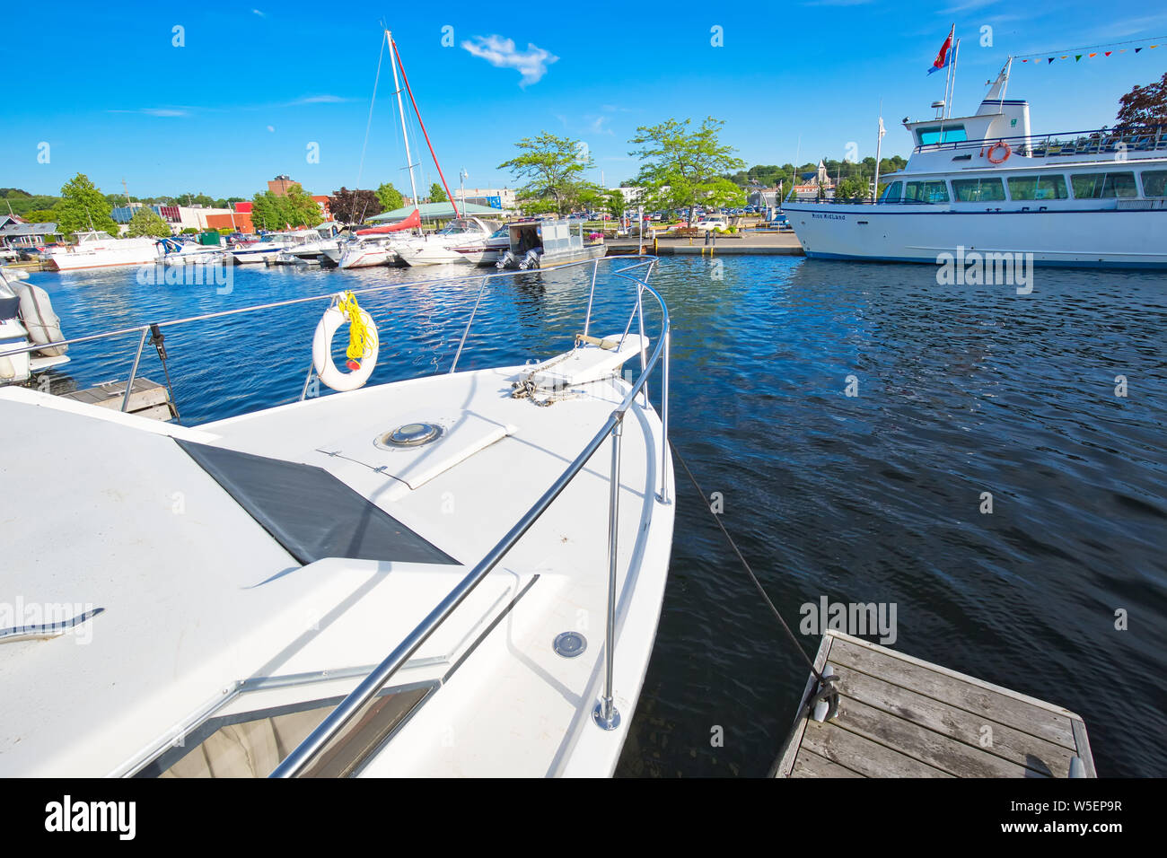 Midland, Canada-15 July, 2019: Midland town located on Georgian Bay in ...