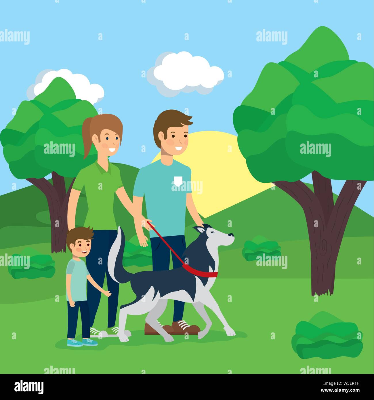 outdoor people activity flat design Stock Vector Image & Art - Alamy