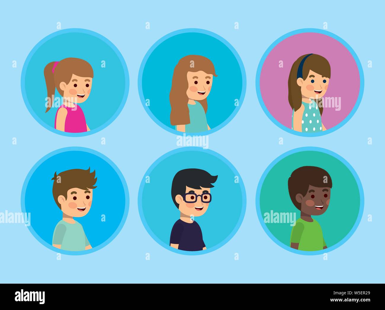 Smiling face boy boys Stock Vector Images - Alamy