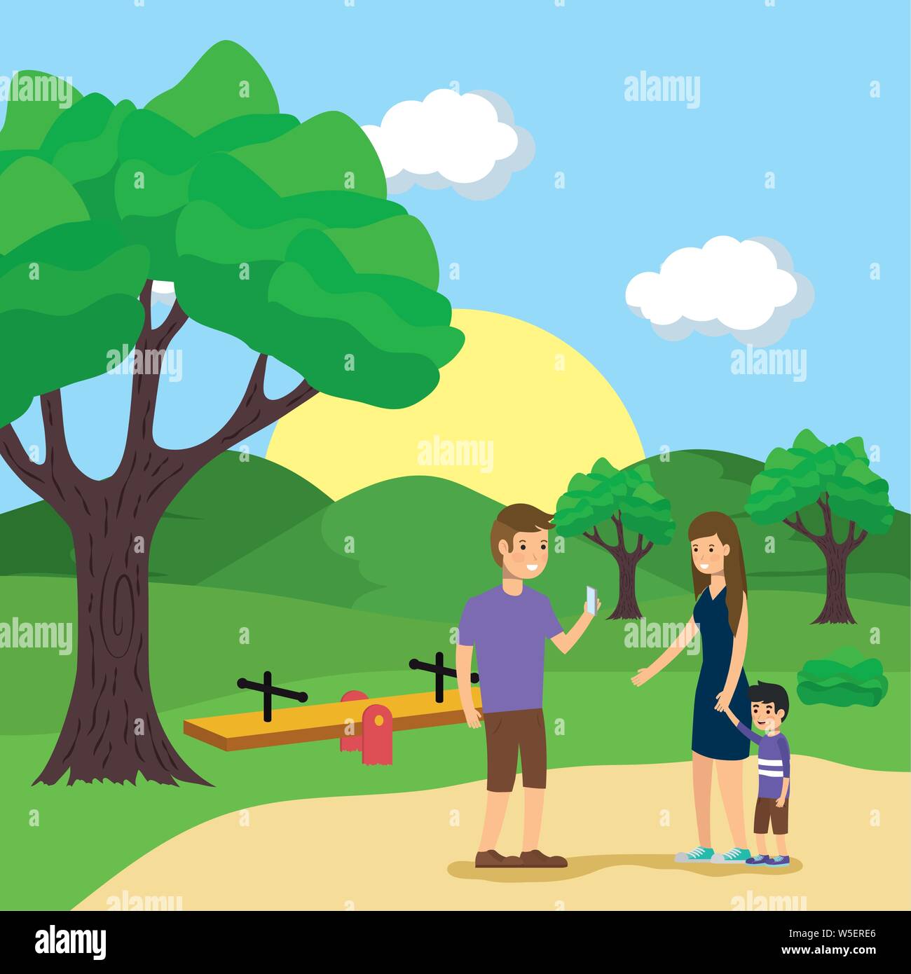 outdoor people activity flat design Stock Vector Image & Art - Alamy