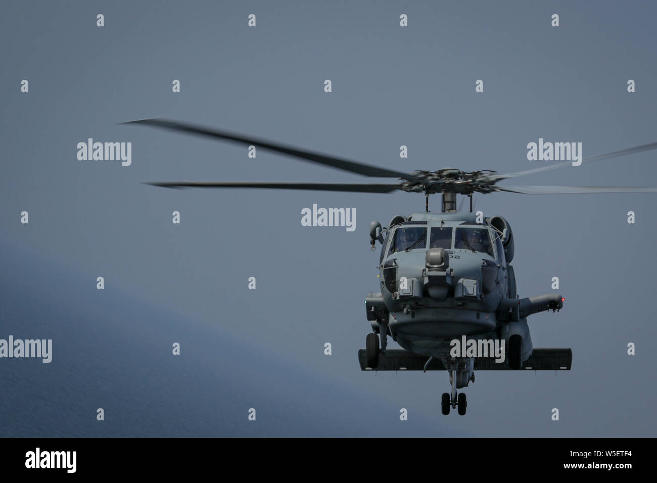 A U.S. Navy MH-60R Seahawk with Helicopter Maritime Strike Squadron 78 ...