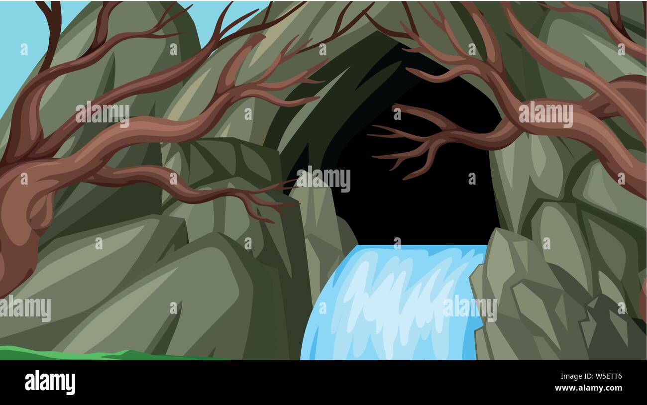 Natural environment scenes landscape illustration Stock Vector Image ...