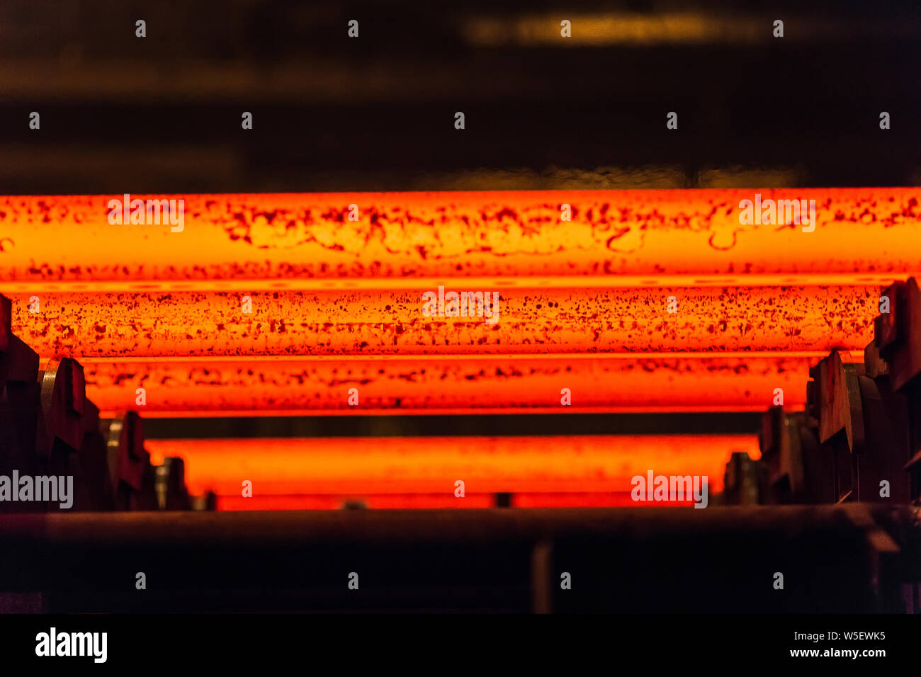 Hot billet bloom continuous casting, also called strand casting Stock ...