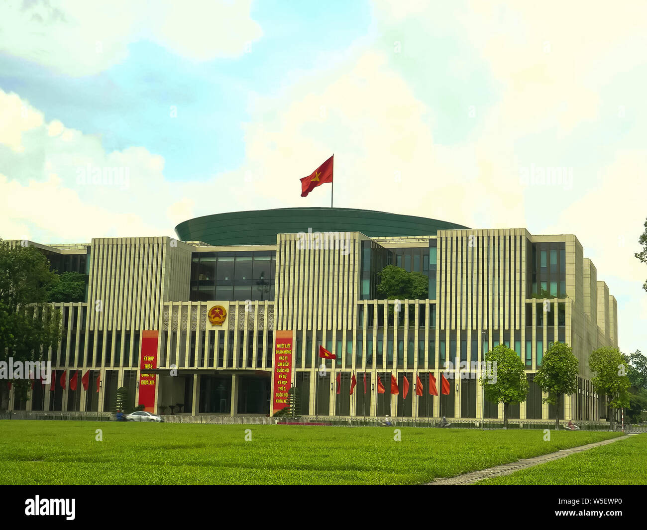 HANOI, VIETNAM - JUNE 28, 2017: exterior shot of the national assembly building in hanoi Stock ...