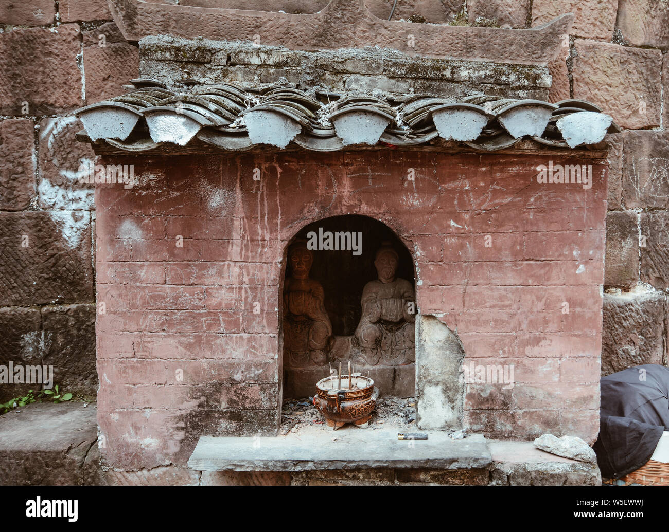 Altar of Earth God (Tu Di) at Fenghuang Ancient Town in Hunan, China ...