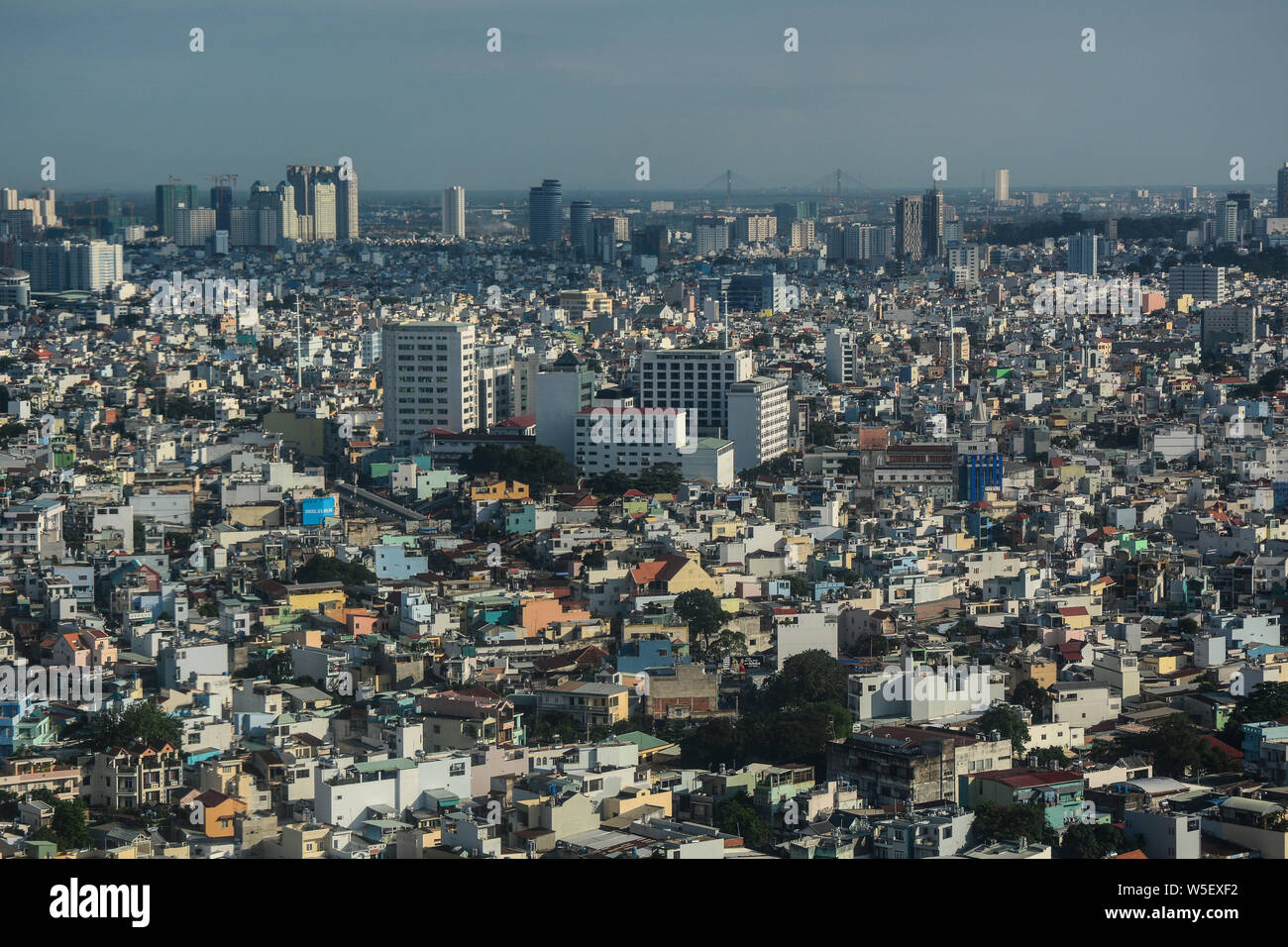 Saigon, Vietnam - Nov 10, 2015. Aerial view of Saigon (Ho Chi Minh ...