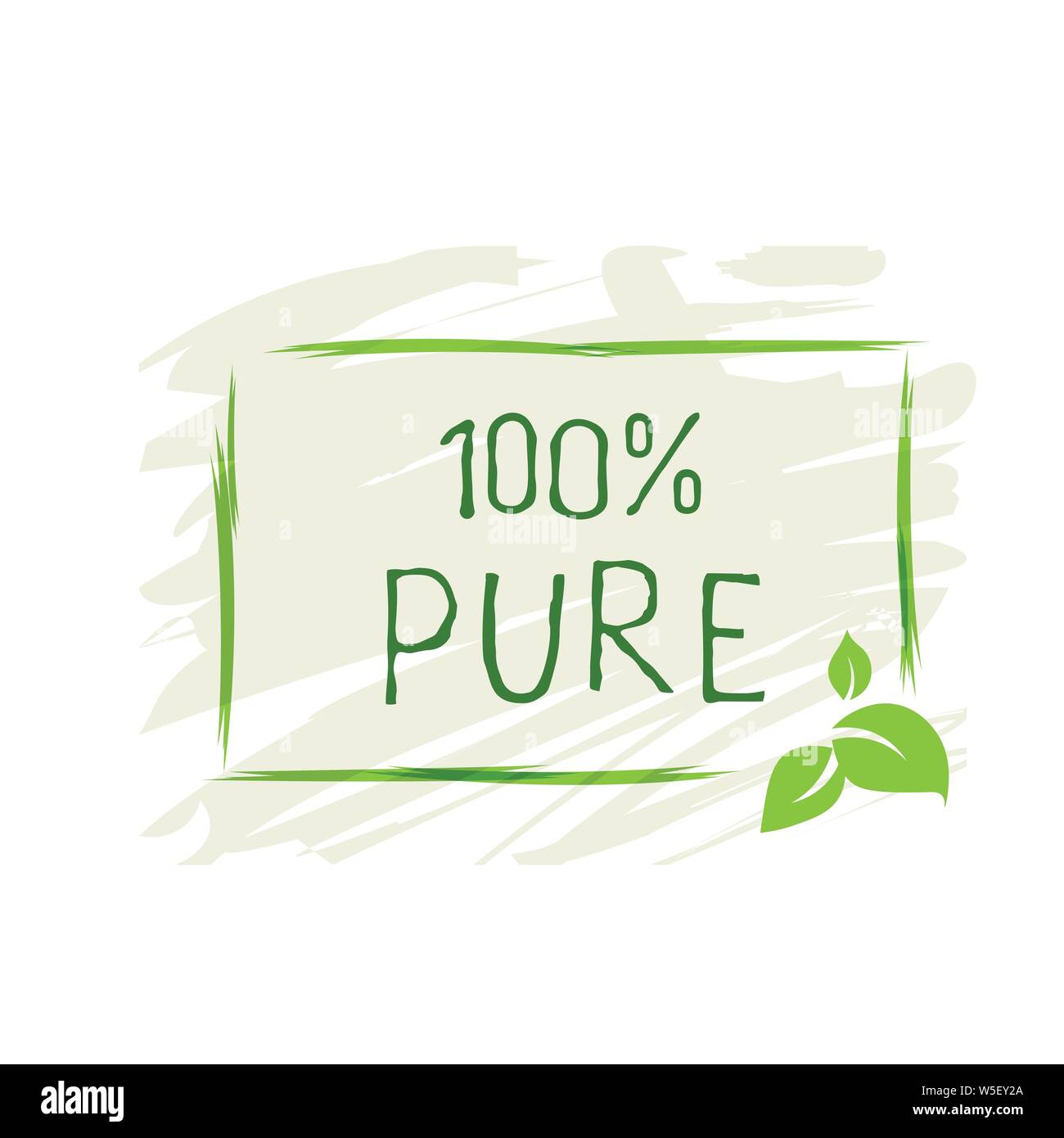 100 Pure label and high quality product badges. Bio healthy Eco food ...