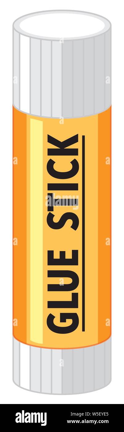 Gluestick in yellow isolated illustration Stock Vector Image & Art - Alamy