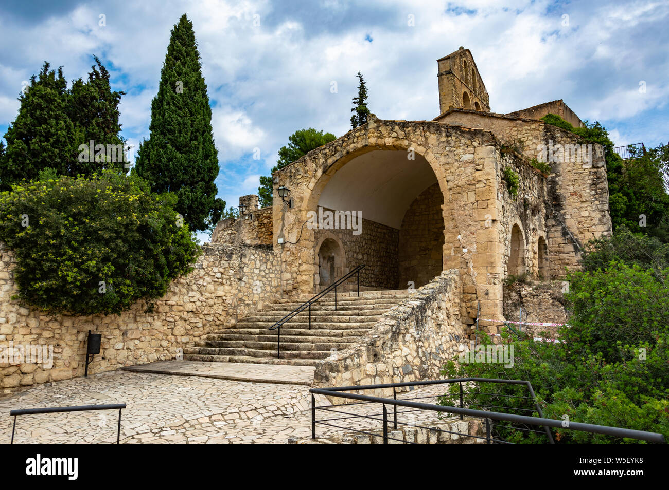 View of castle at castellet catalonia hi-res stock photography and ...