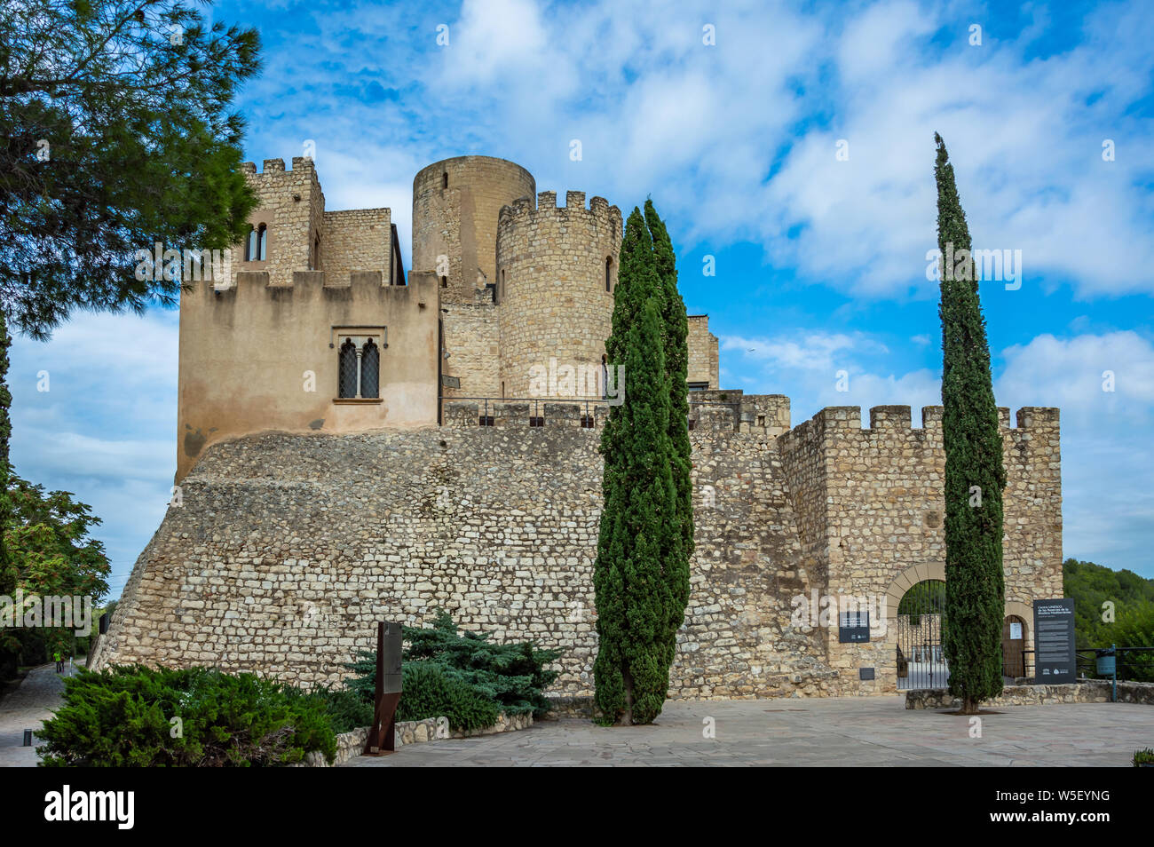 View of castle at castellet catalonia hi-res stock photography and ...