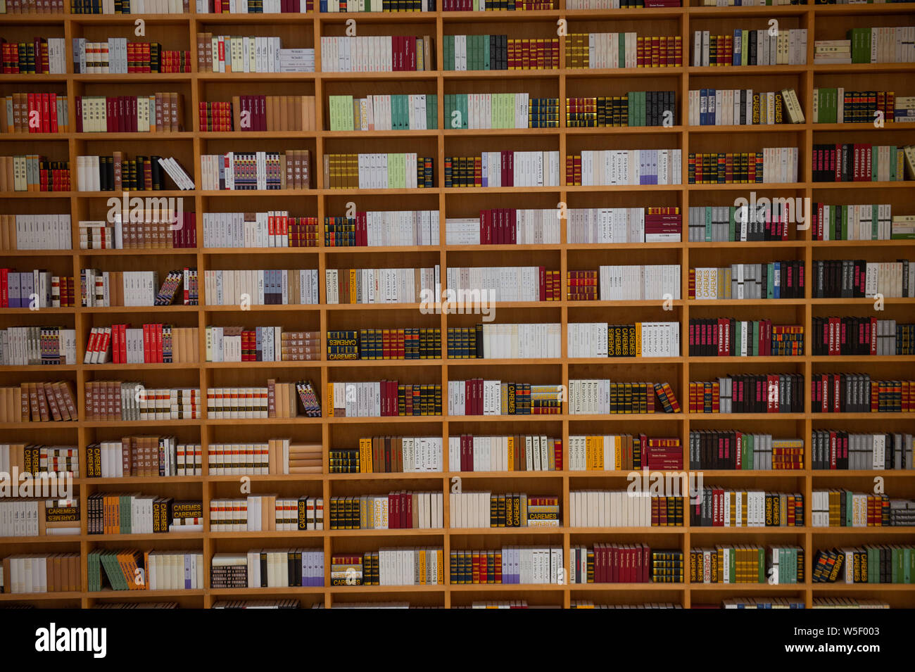 Interior view of the library of the Chinese University of Hong Kong ...