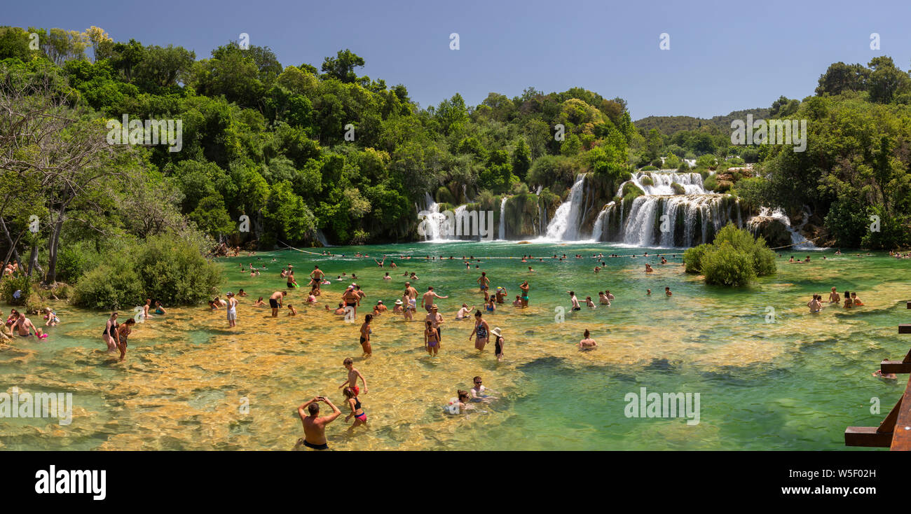 Skradinski Buk waterfall, Krka National Park, Croatia Stock Photo - Alamy