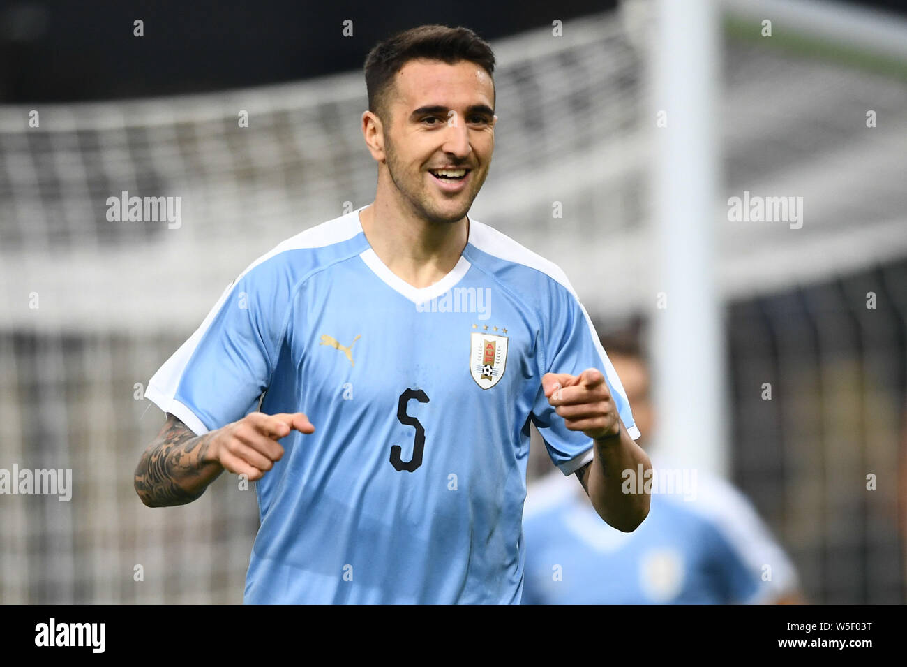 Matias Vecino of Uruguay national football team celebrates after ...