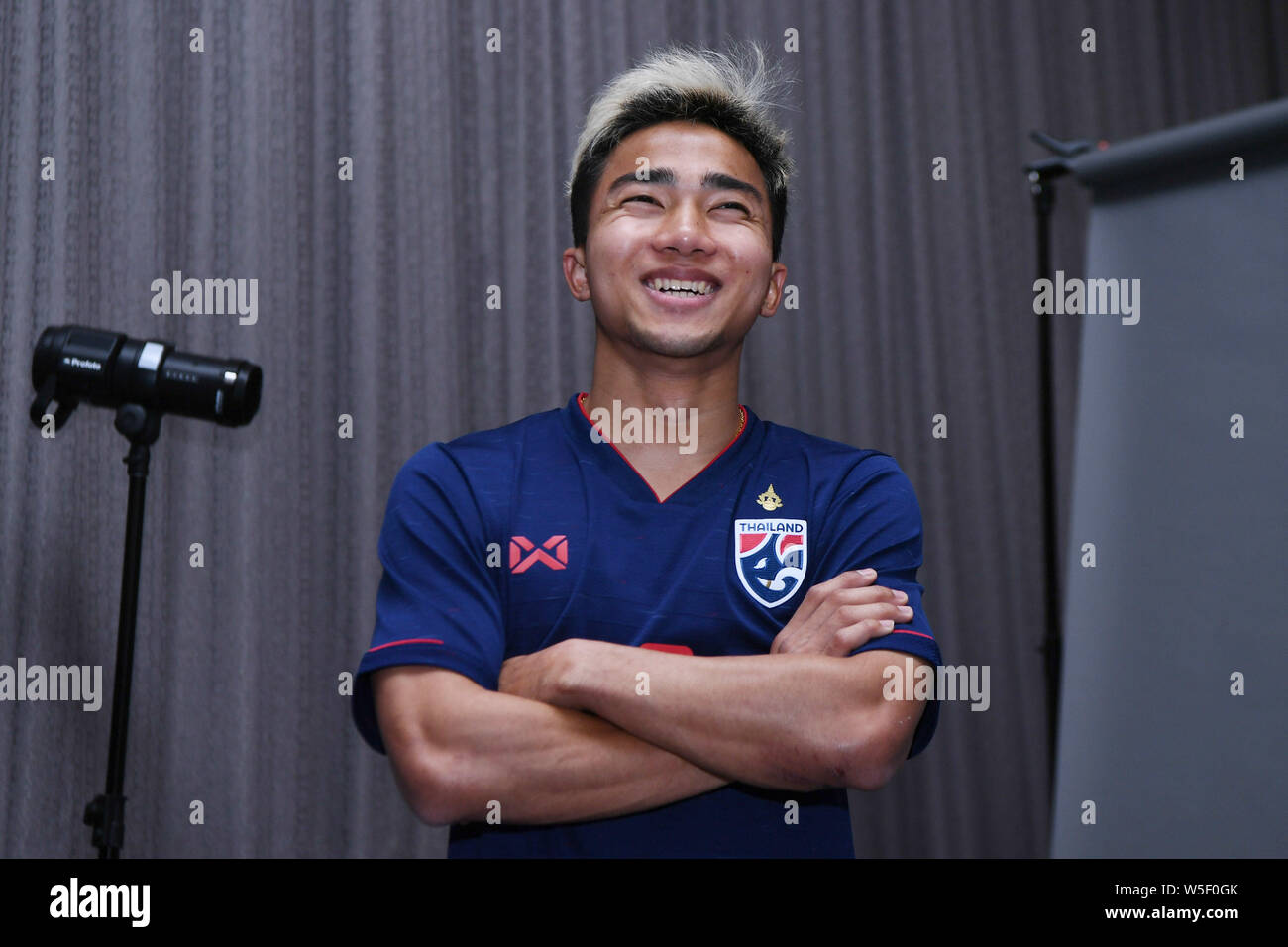 Portrait of Chanathip Songkrasin of Thailand national men's football ...