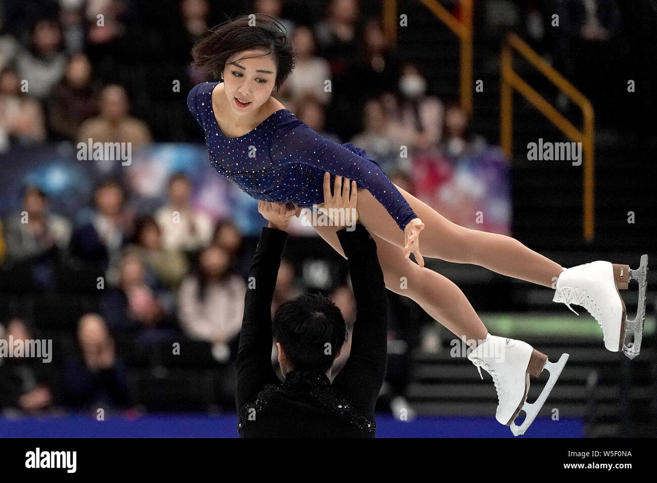 Chinese figure skaters Sui Wenjing and Han Cong compete in the Pairs ...