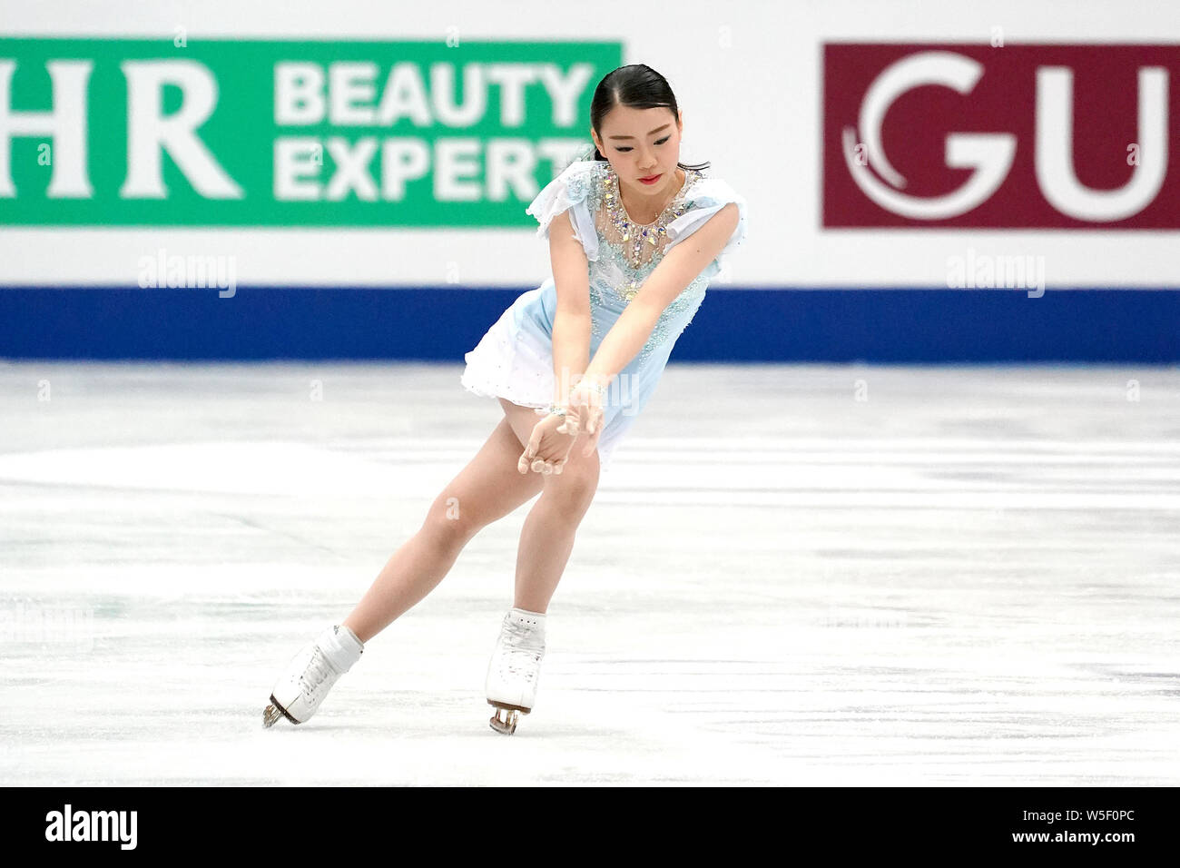 Japanese Figure Skater Rika Kihira Competes In The Ladies Short Program