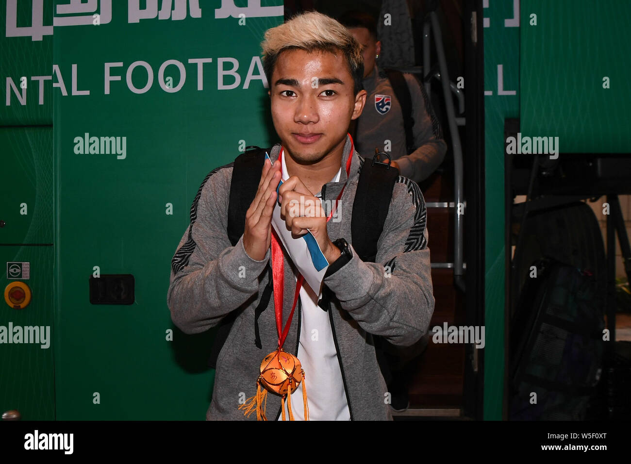 Chanathip Songkrasin of Thailand national men's football team arrives ...
