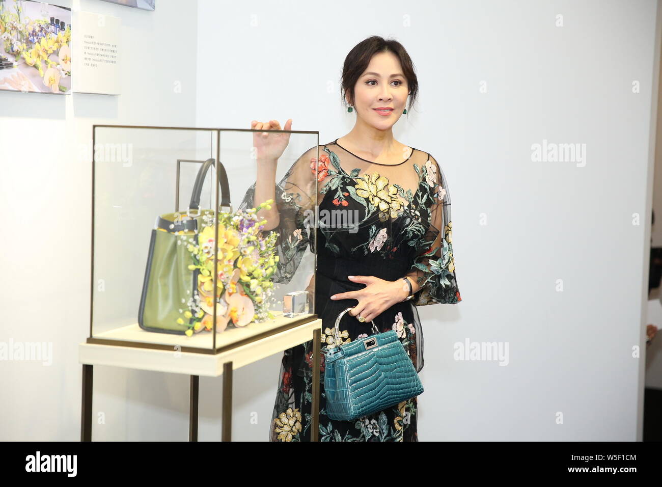 Hong Kong actress Carina Lau attends a promotional event for Fendi in ...